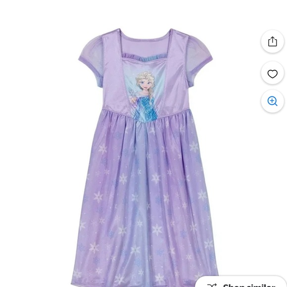 Disney | Pajamas | Disney Girls Gown Nightgown Princess Fantasy Gown ...